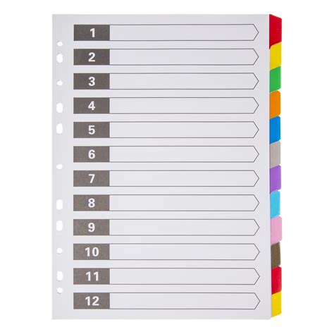 Printable Divider Tabs