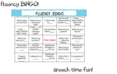 Fluency Pack Speech Time Fun Speech And Language Activities