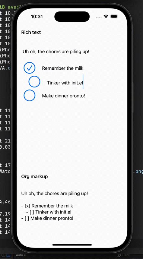 An Ios Journaling App Powered By Org Plain Text