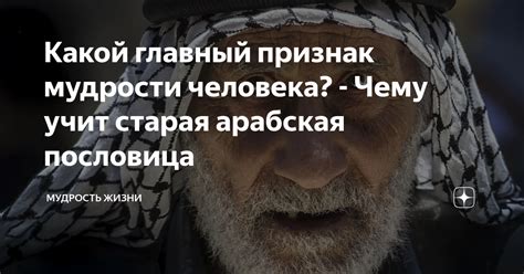 Какой главный признак мудрости человека Чему учит старая арабская пословица Мудрость жизни