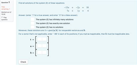 Solved Question 1 Find All Solutions Of The System E Of