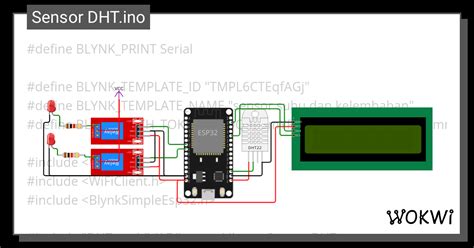 Sensor Suhu Blynk Copy Wokwi ESP32 STM32 Arduino Simulator