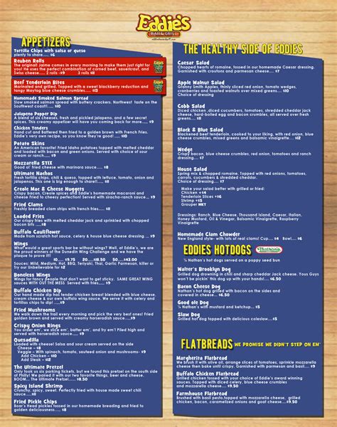 Standard Bar And Grill Menu At Elmer Holt Blog