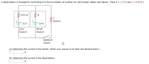 A Dead Battery Is Charged By Connecting It To The Live Battery Of