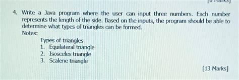 Solved 4 Write A Java Program Where The User Can Input