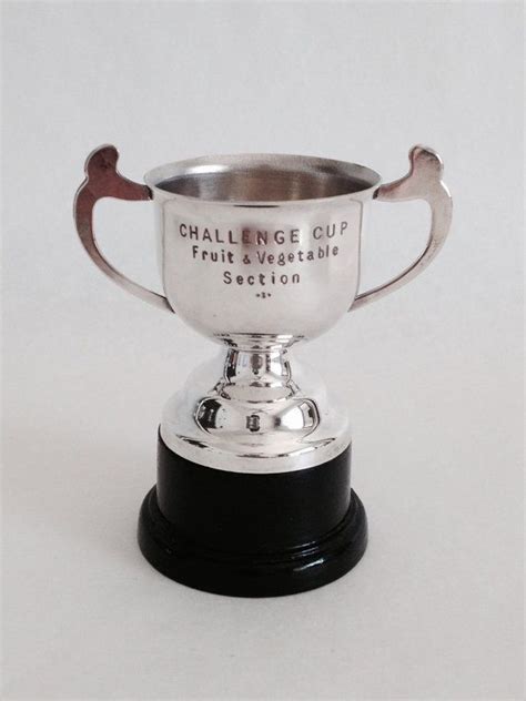 Vintage Silver Trophy For Fruit And Vegetable Section