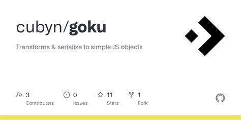 GitHub Cubyn Goku Transforms Serialize To Simple JS Objects