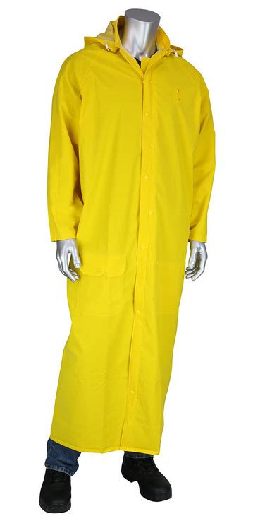 Base35 Premium 60 Polyesterpvc Duster Raincoat Yellow Large