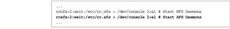on page 94 illustrates the modification to the etc inittab file