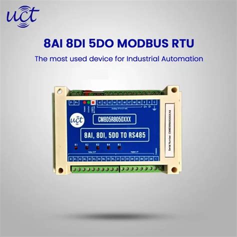 8 Channel Analog Input 8 Digital Input 5 Digital Output Modbus RTU UCT Robotics