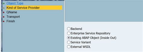 Create SAP Web Service SOAP WSDL Service Provider
