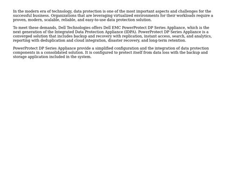 Overview Powerprotect Dp Series Appliance Vmware Workload Protection Dell Technologies Info Hub