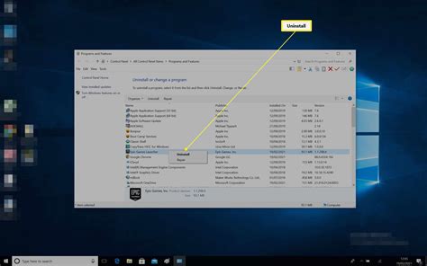 How To Uninstall The Epic Games Launcher