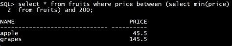 Mysql The Between Operator Cannot Be Used With A Subquery However