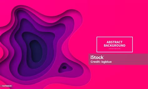 종이 잘라 배경입니다 보라색 추상적 인 물결 모양유행 3d 디자인 0명에 대한 스톡 벡터 아트 및 기타 이미지 0명 3차원 형태 곡선 Istock