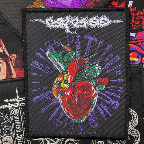 Carcass Torn Arteries Official Woven Patch Napalm Death Morbid Angel