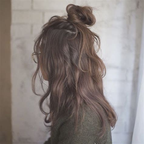 24 Half Up Half Down Bun Hairstyles To Try In 2021 Artofit