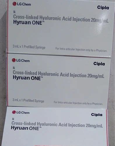 Hyruan One 20 Mg Injection At Rs 6900 Vial In Vadodara Id 2853223978333