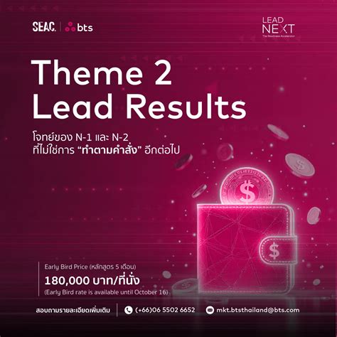Bts Lead Results Drive Strategy Into Market Proven Wins กลยุทธ์ที่ดี