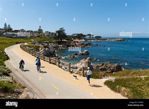 Monterey Bay Coastal Trail Along Monterey Bay In Pacific Grove On