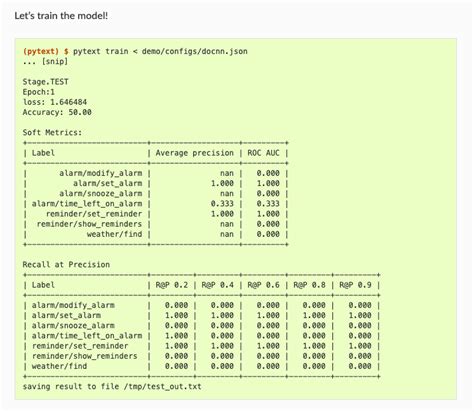 execute your first model tutorial is not reproduce able all metrics
