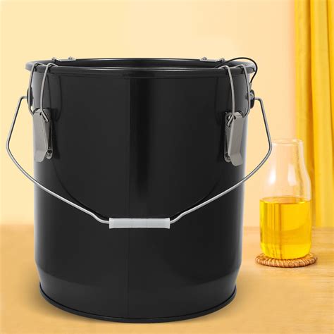 Kitchens Steel Fryer Grease Bucket Oil Disposal 6 Gal Grease Disposal Bucket W Lock And Filter Kitchens Steel Fryer Grease Bucket Oil Disposal 6 Gal Grease Disposal Bucket W Lock And Filter