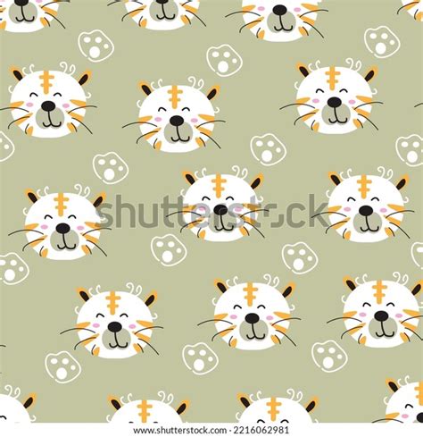 Collection Cute Animal Patterns Suitable Textile Stock Vector Royalty