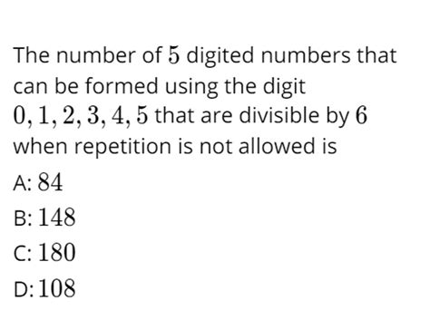 the number of 5 digited numbers that can be formed using the digit 0 1 2