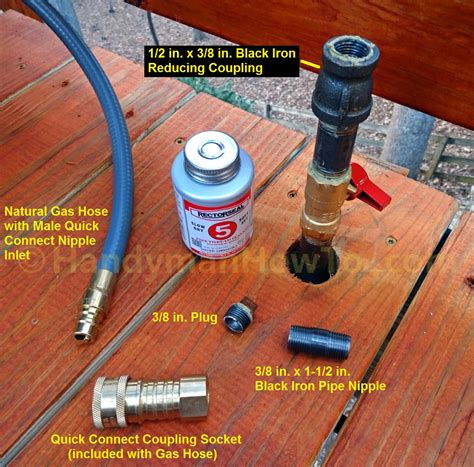 Gas Line T Natural Gas Bbq Hookup