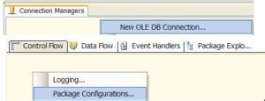 SSIS Package Configuration Create SSIS Package Configuration