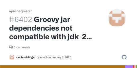 Groovy Jar Dependencies Not Compatible With Jdk 23 Unsupported Class