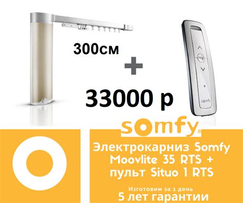 Автоматические электрокарнизы для штор Somfy Glydea Ultrа, Irismo, Movelite