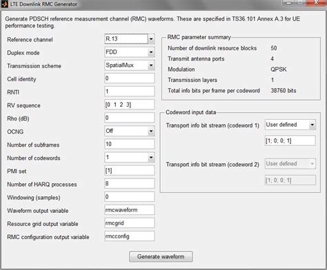Generating Lte Waveforms Matlab And Simulink