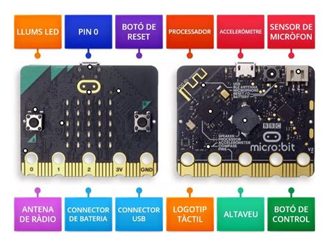 Parts De La Microbit Labelled Diagram
