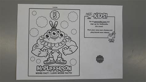 Mcpufferson Gonoodle Coloring Pages Goimages Free