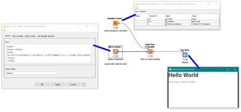 Html Flow Variables In Text View Knime Analytics Platform Knime