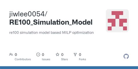 Github Jiwlee0054re100simulationmodel Re100 Simulation Model