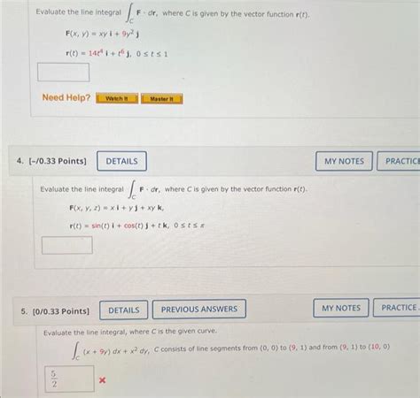 Solved Evaluate The Line Integral CFdr Where C Is Given Chegg