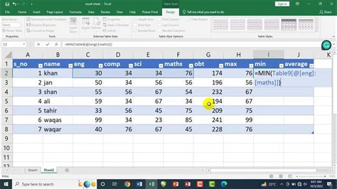 sum max min and average functions in excel 2019 excel 2019 for