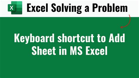 Insert New Sheet In Ms Excel Keyboard Shortcut To Add Sheet In Ms
