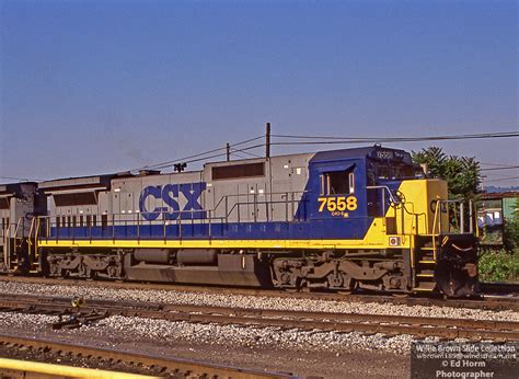 Csx C40 8 7558 {built 9 89} Is At New Castle Pa On 6 8 91… Flickr