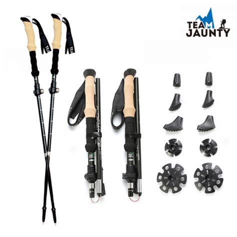 등산용품 경량 접이식 4단 등산스틱 두랄루민 등산 지팡이 2개세트 Bt S142 티몬