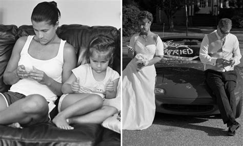 Phones Are Removed From Photos To Show How Addiction To Technology Have Made People Miserable