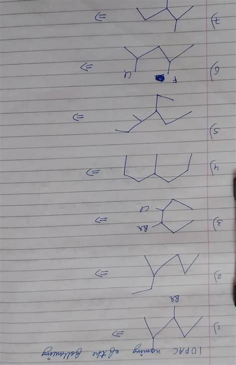 Iupac Naming Of The Following Filo Iupac Naming Of The Following Filo