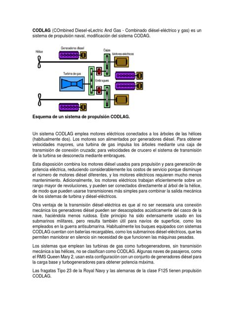codlag propulsión buques