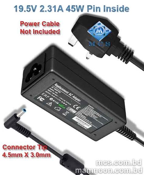 HP Laptop Adapter Charger 19 5V 2 31A 45W 4 5mm X 3 0mm Price
