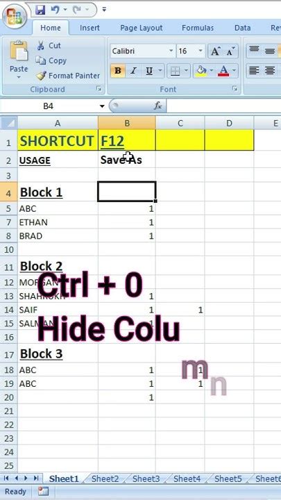 3030 Save As Excel Shortcut Exceltips Excelhacks Exceltutorial