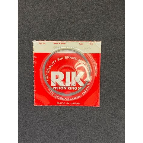 Rik Riken Piston Ring Yamaha Y 55g Rxz Lc125 Made In Japan Shopee