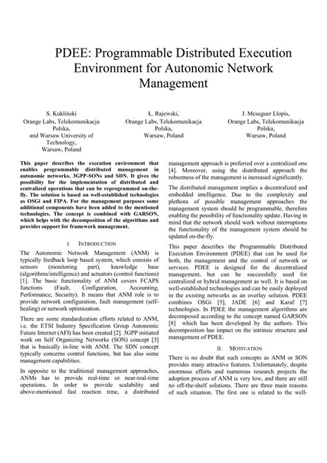 pdf pdee programmable distributed execution environment for