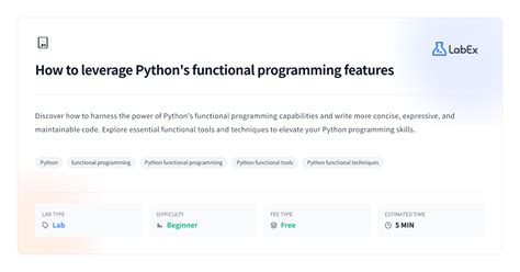 how to leverage python s functional programming features labex